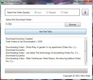 Download All TED Videos With TED Downloader